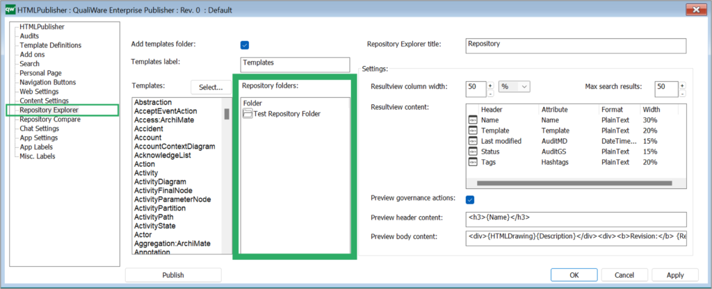 Repository Folder | QualiWare Center of Excellence