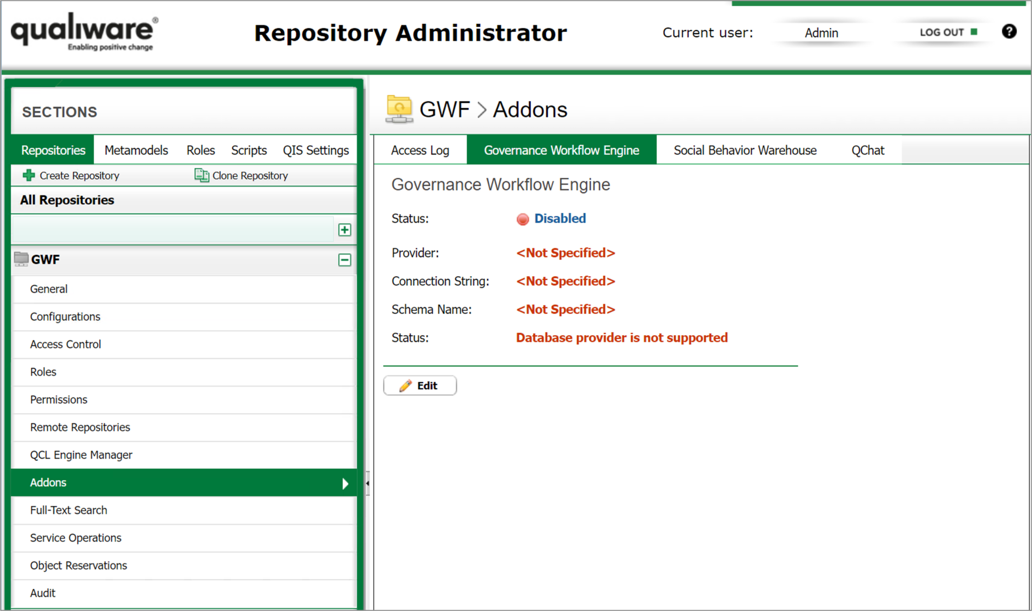 Governance Workflows | QualiWare Center of Excellence