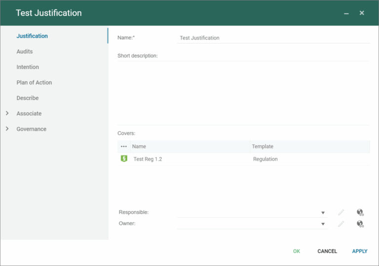 Justification | QualiWare Center of Excellence